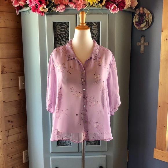 Style Studio | Tops | Beautiful Lilac Blouse Brand New | Poshmark